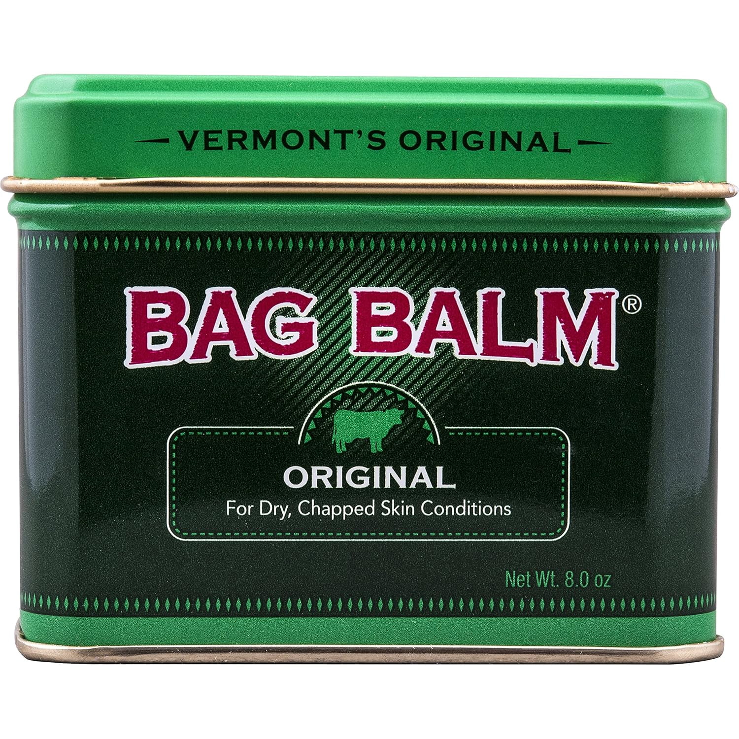 Vermont's Original Bag Balm for Dry Chapped Skin Conditions 8 Ounce Tin ...