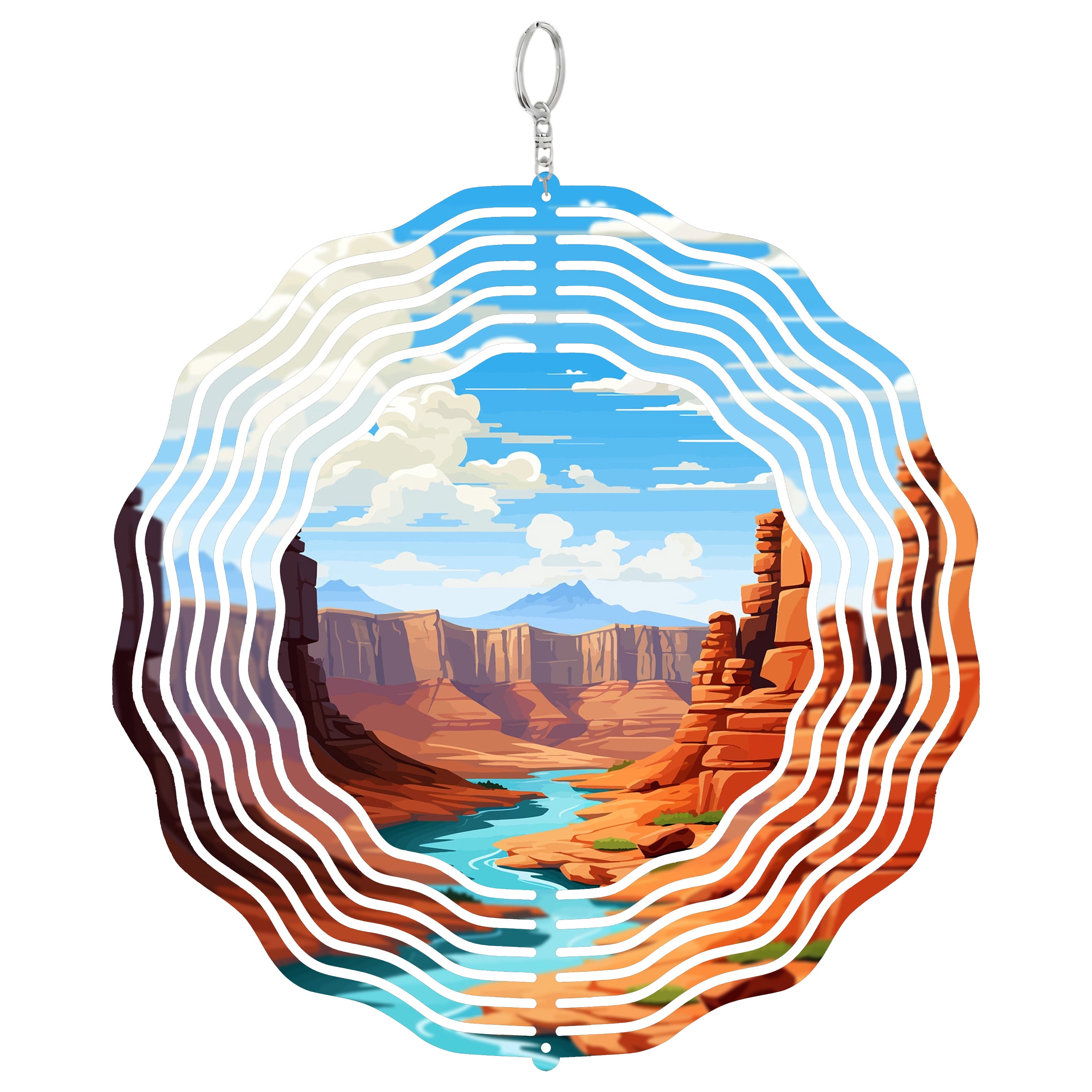 Vernal Utah 3D Wind Spinner Stainless Steel Kinetic Art Garden Decor ...