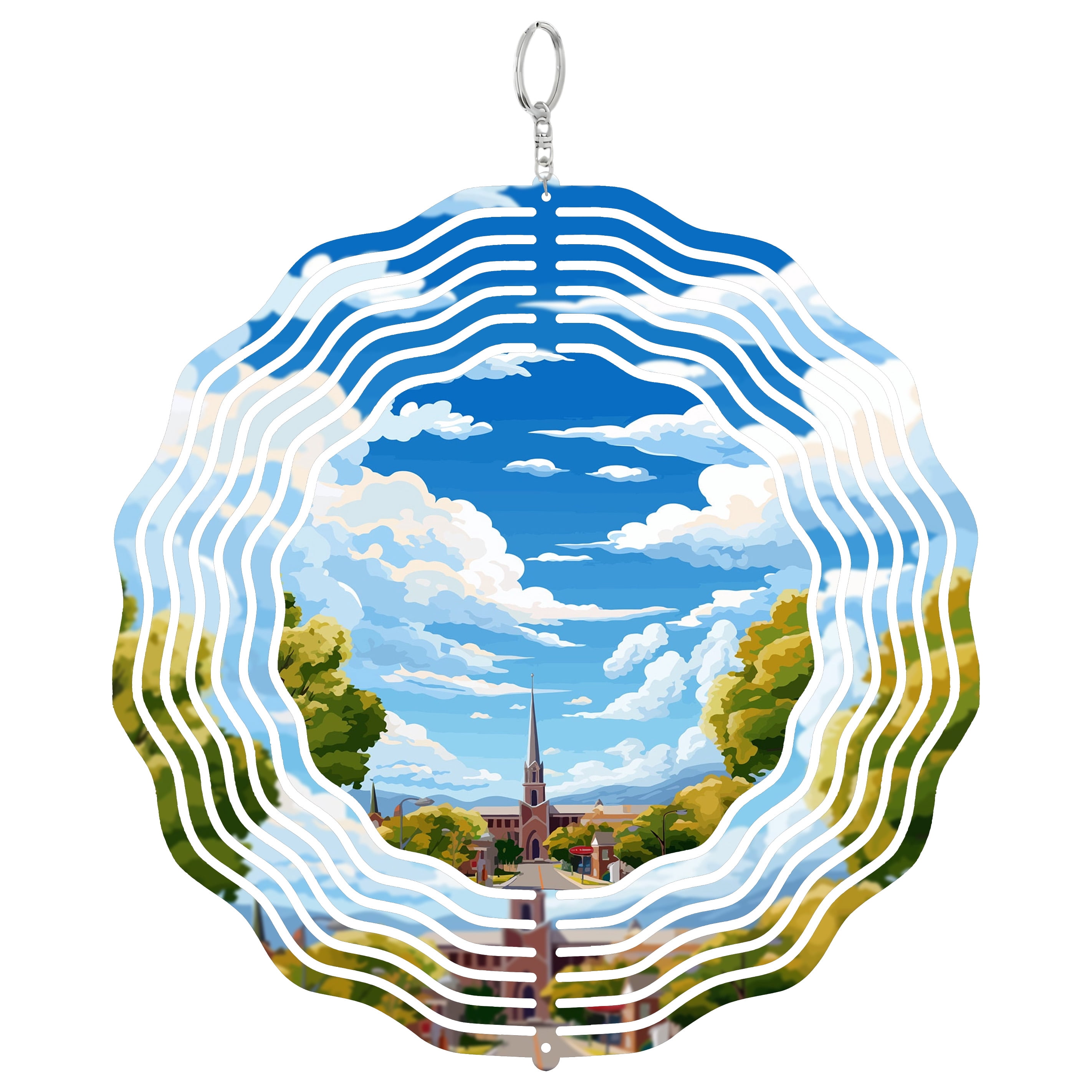 Vernal Utah Wind Spinner, 3D Kinetic Hanging Garden Yard Art Decor ...