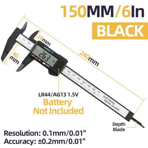 Vernier Caliper Plastic Foot Meter Electronic Ruler Vernier Caliper ...