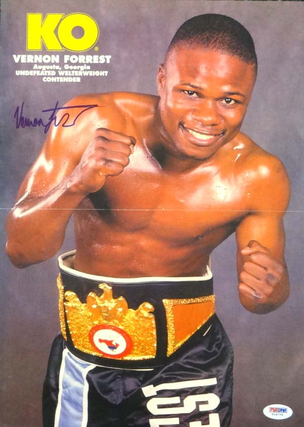 Vernon Forrest Autographed 10.5x15 Magazine Poster Photo PSA/DNA # ...
