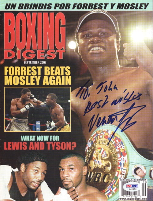 Vernon Forrest Autographed Boxing Digest Magazine Cover "To John" PSA ...