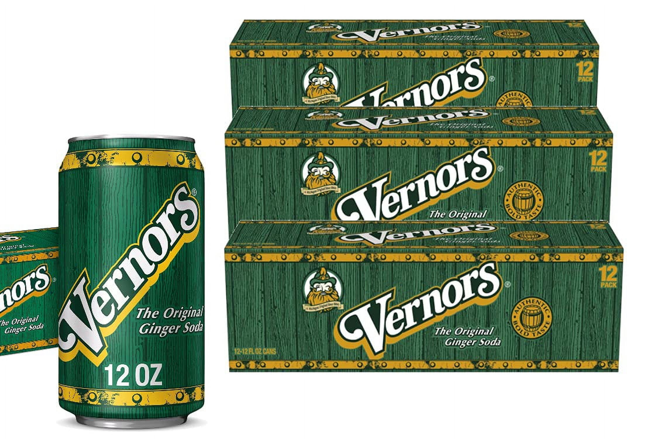 Vernors Classic Original Ginger Ale Soda Soft Drink - 3 Cases (36 Cans ...