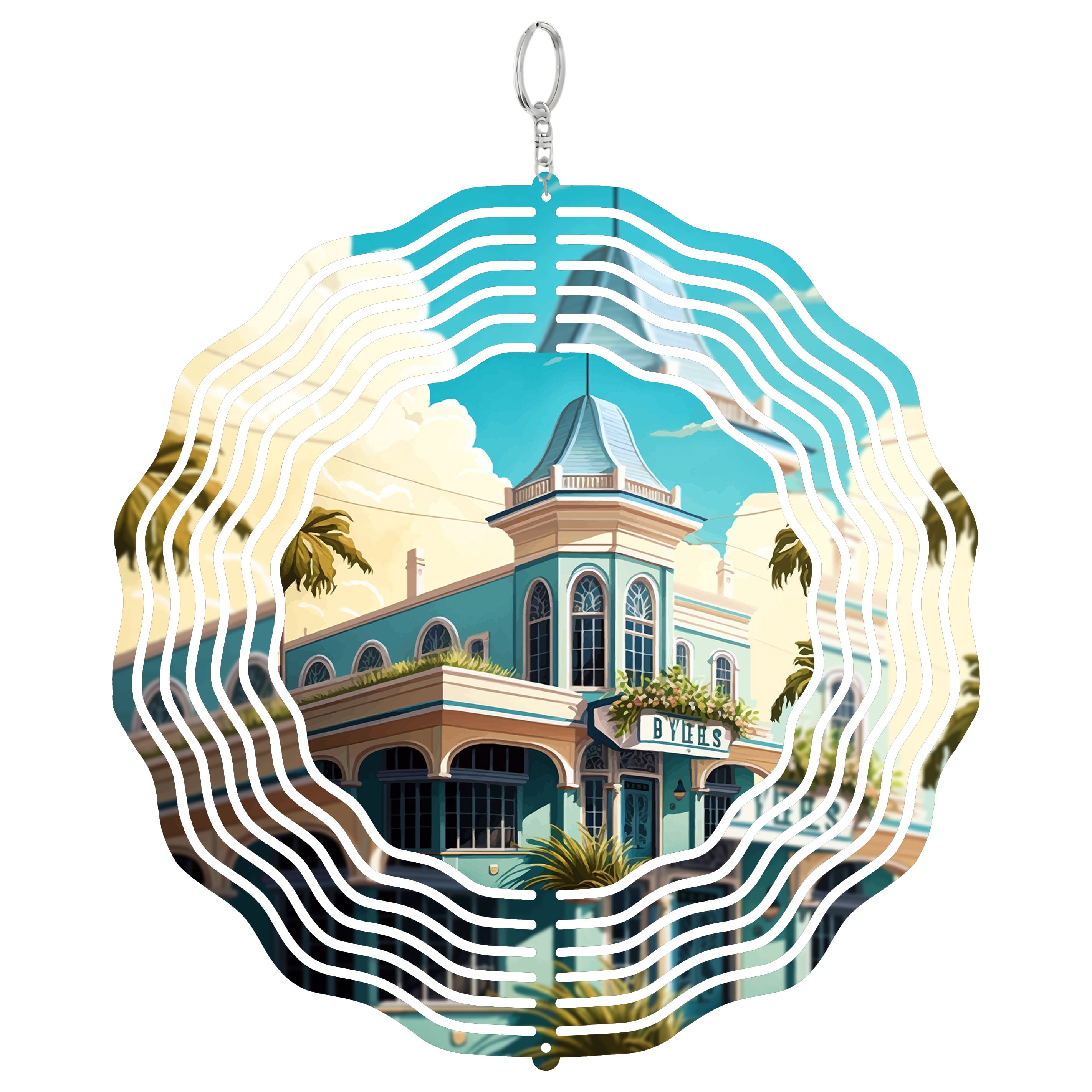 Vero Beach Florida Coast 3D Wind Spinner Stainless Steel Kinetic Yard ...