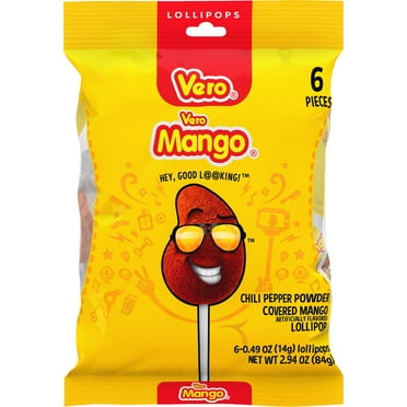 Vero Mango Mexican Lollipops with Chili Flavor, 40 Pc Suckers - Walmart.com