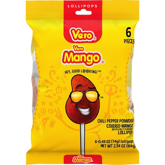 Vero Mango Mango Lollipops, 6 Count - Walmart.com