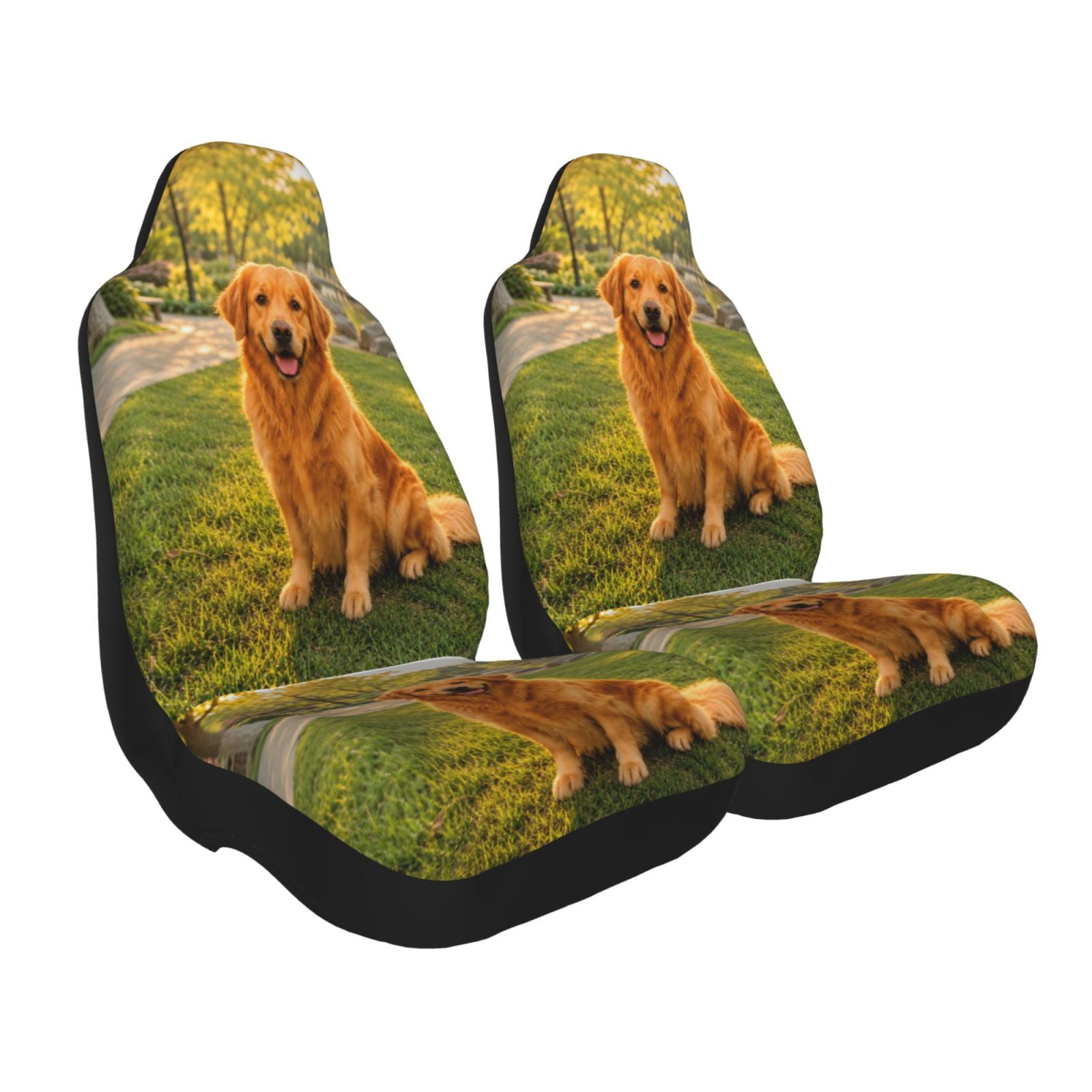 Verolix 2 Pack Custom Image Car Seat Covers, Universal Front Seat ...