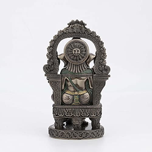 Veronese Design 10 1/4 Inch Tall Lord Ganesha Sitting On Throne with ...