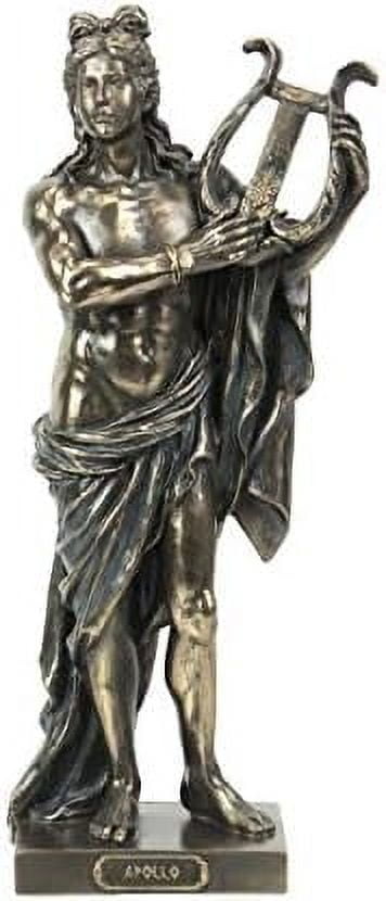 Veronese Design 10 Inch Greek God Apollo Playing Lyre Cold Cast Resin ...