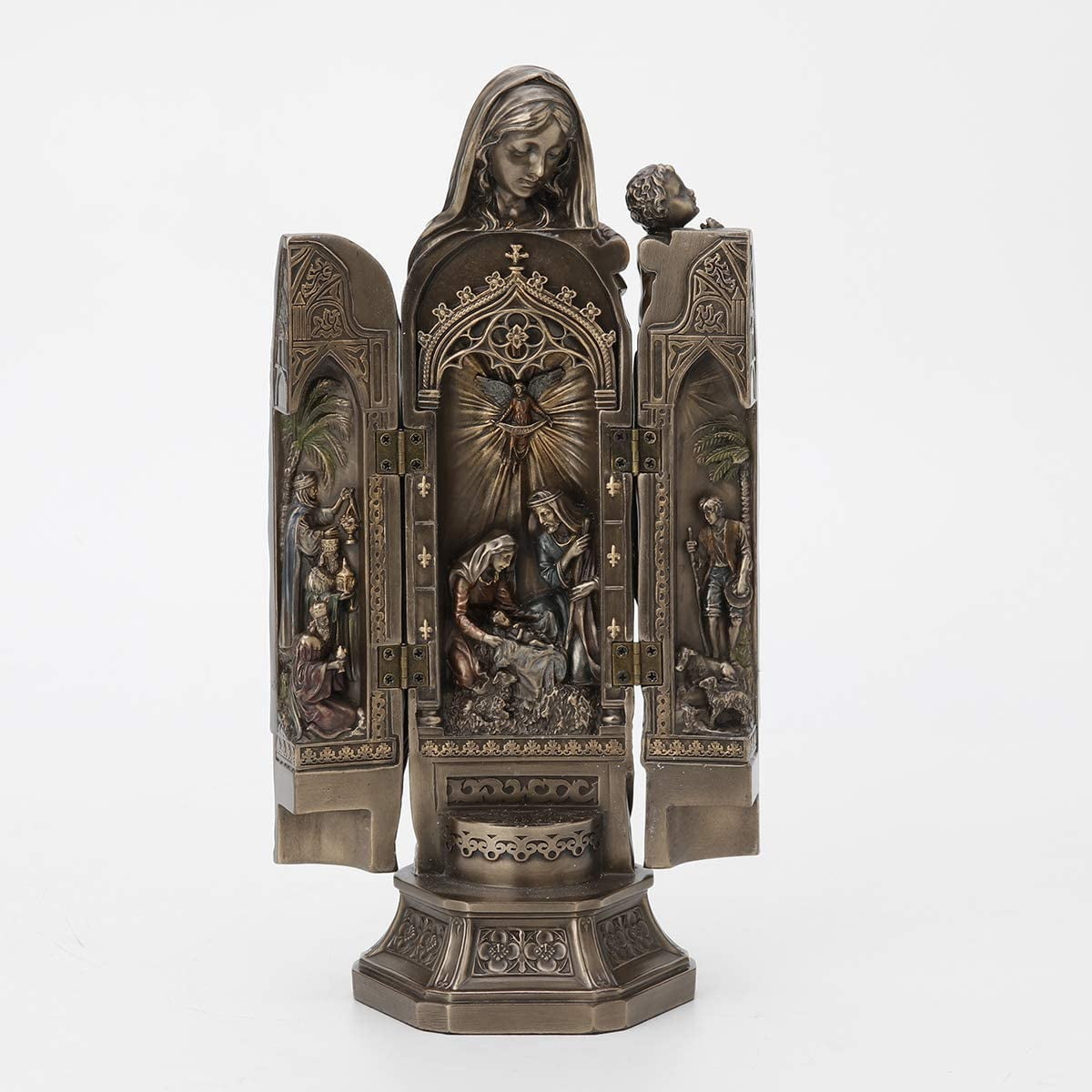 Veronese Design 11 3/8 Inch Lady of Grace Virgin Mary Polyptych ...