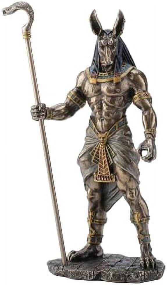 Veronese Design 11" Egyptian God Anubis Holding Cobra Scepter Cast ...