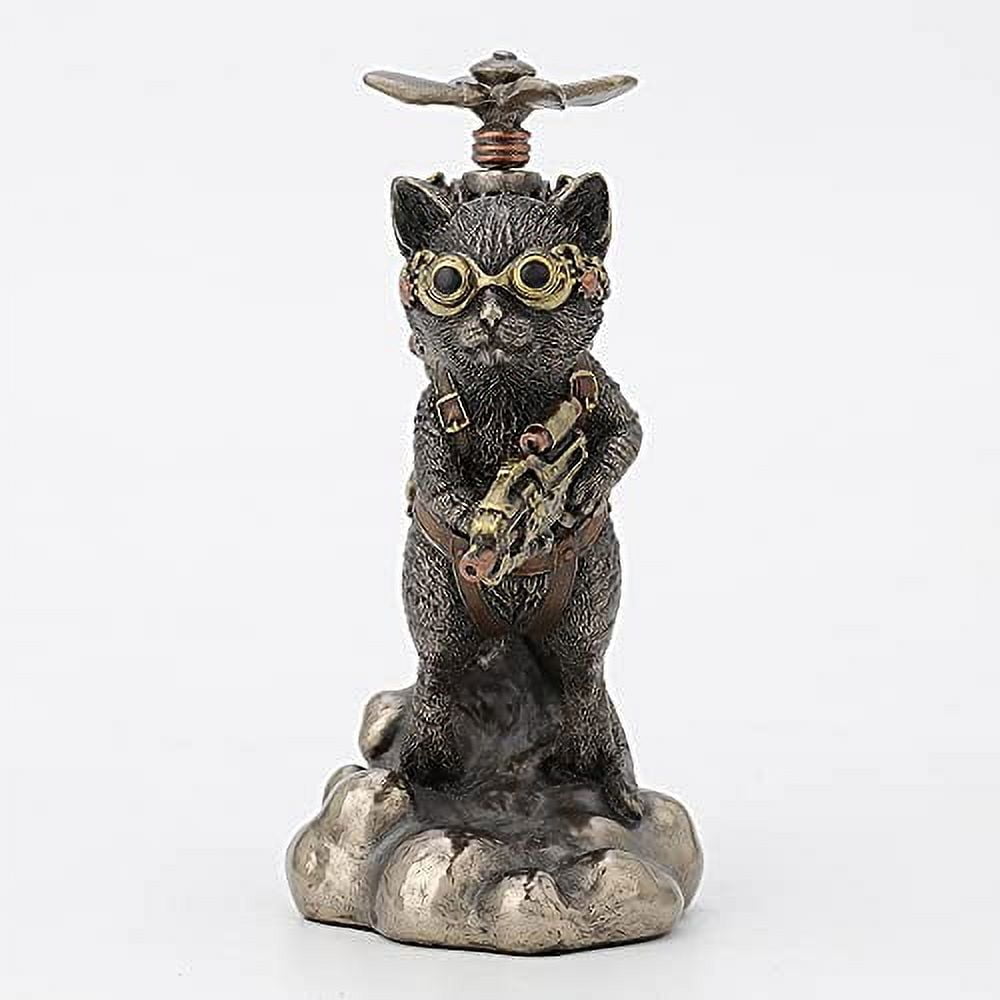 Veronese Design 5 1/2 Inch Tall Steampunk Cat Propeller Animal ...