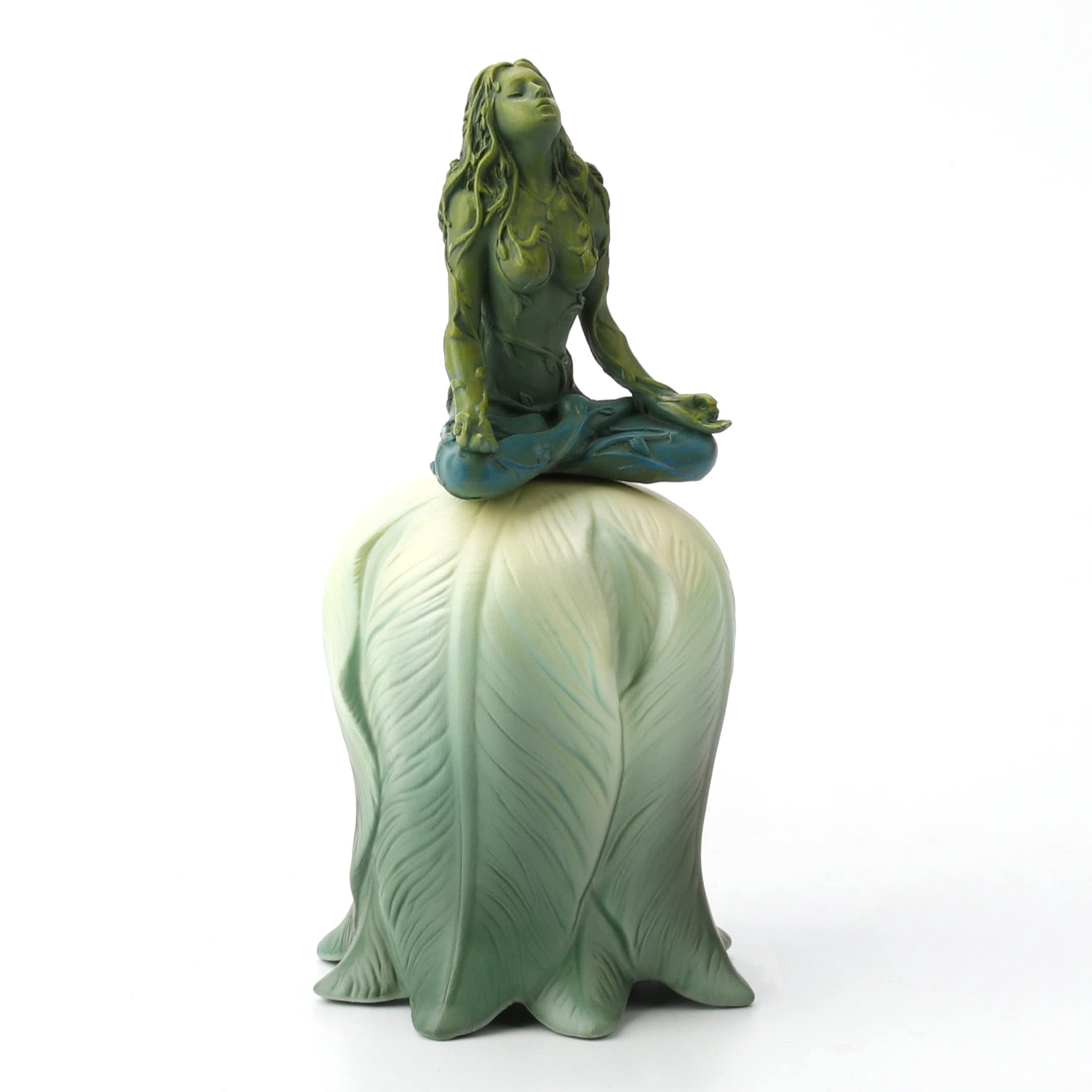 Veronese Design 5 3/4" Mother Earth Gaia Sitting Meditation Pose Flower ...