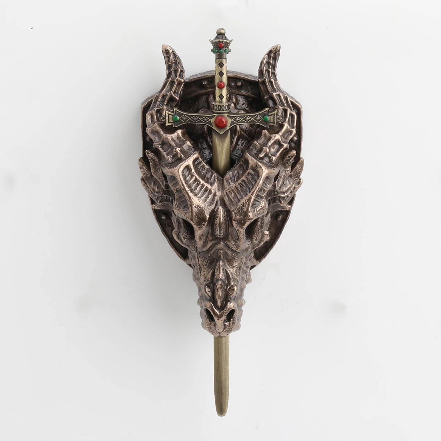Veronese Design Dragon Skull Trophy Sword Sheath Resin Wall Sculpture ...
