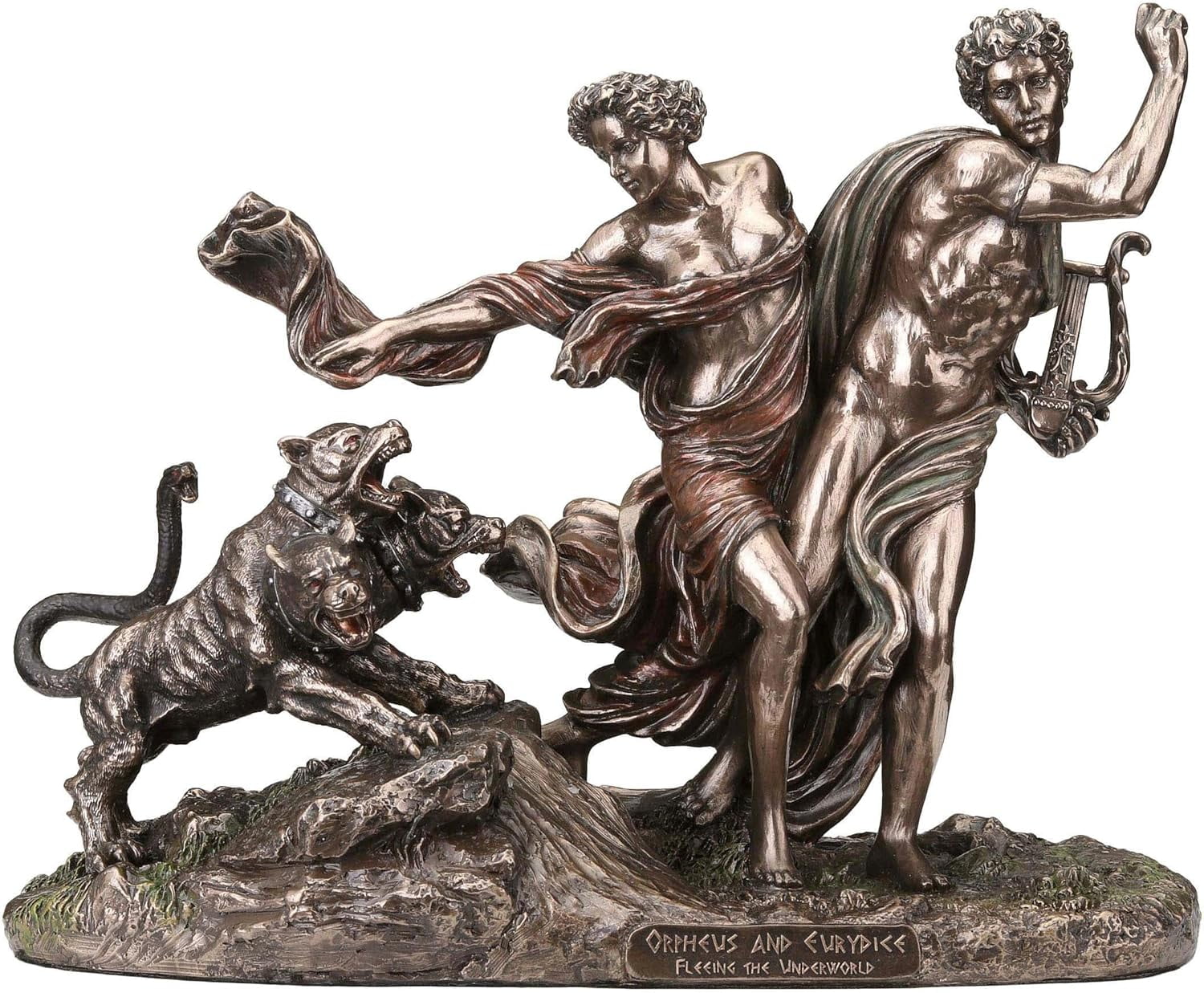 Veronese Design 7 1/4 Inch Orpheus and Eurydice Fleeing The Underworld ...