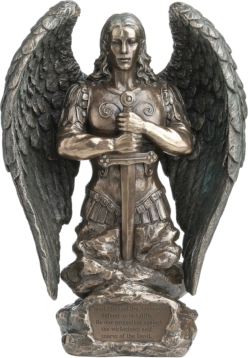 Veronese Design 9 1/8 Inch Saint Michael Prayer Archangel Monument Cold ...