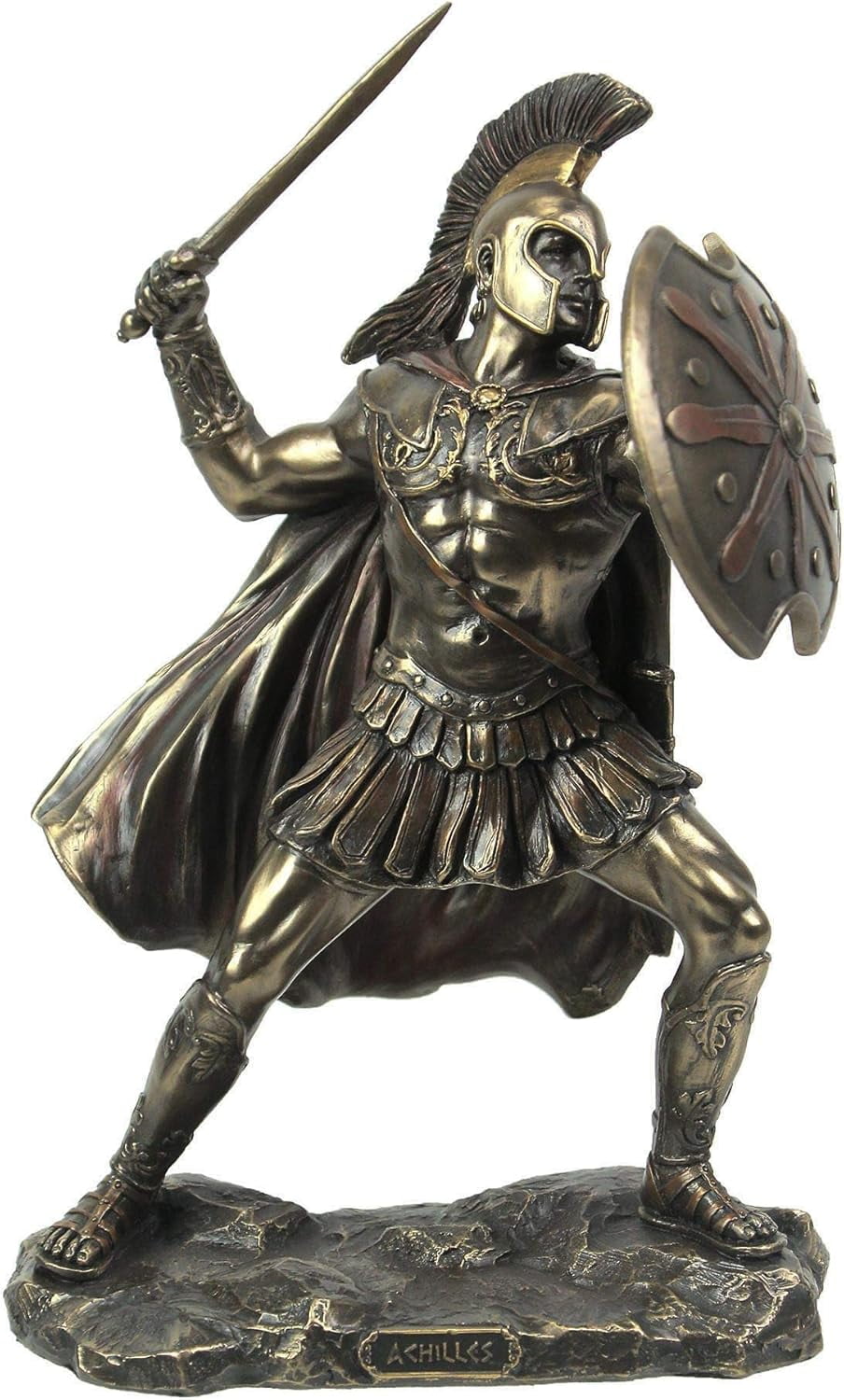 Veronese Design 9 5/8 Inch Greek Hero Achilles Battle Stance Cold Cast ...
