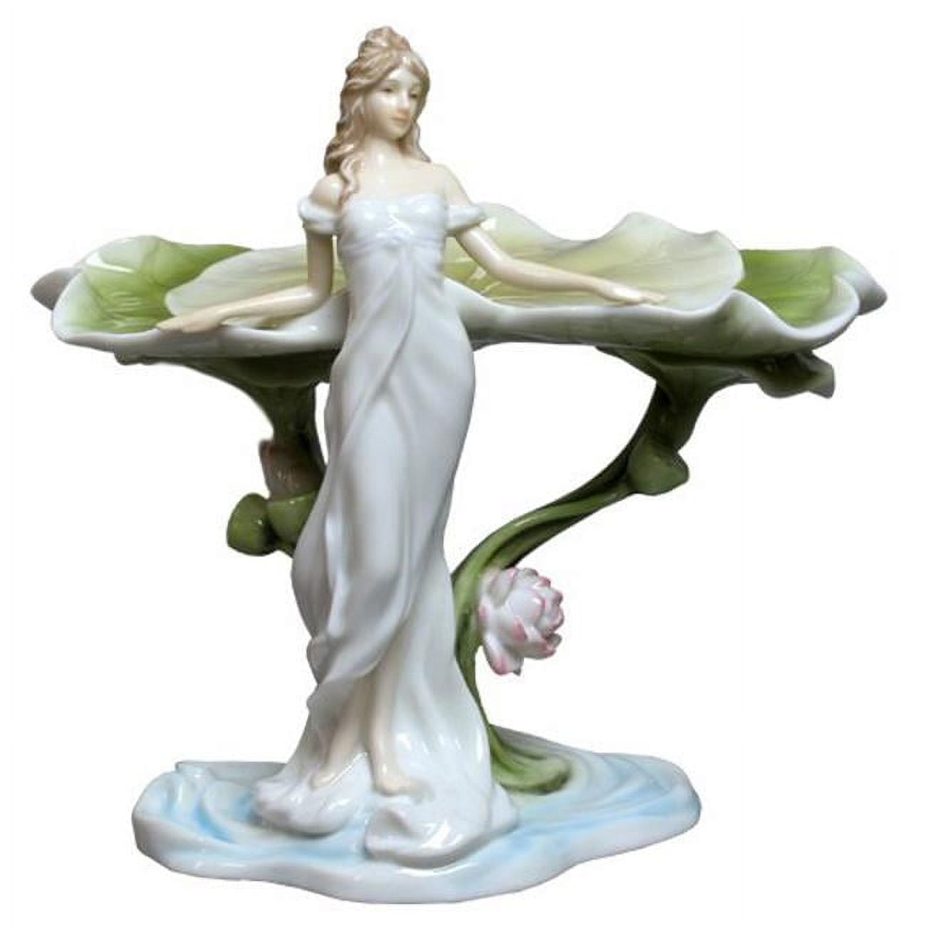 Veronese Design AP20030AA Maiden and Lotus Flower Elevated Porcelain ...