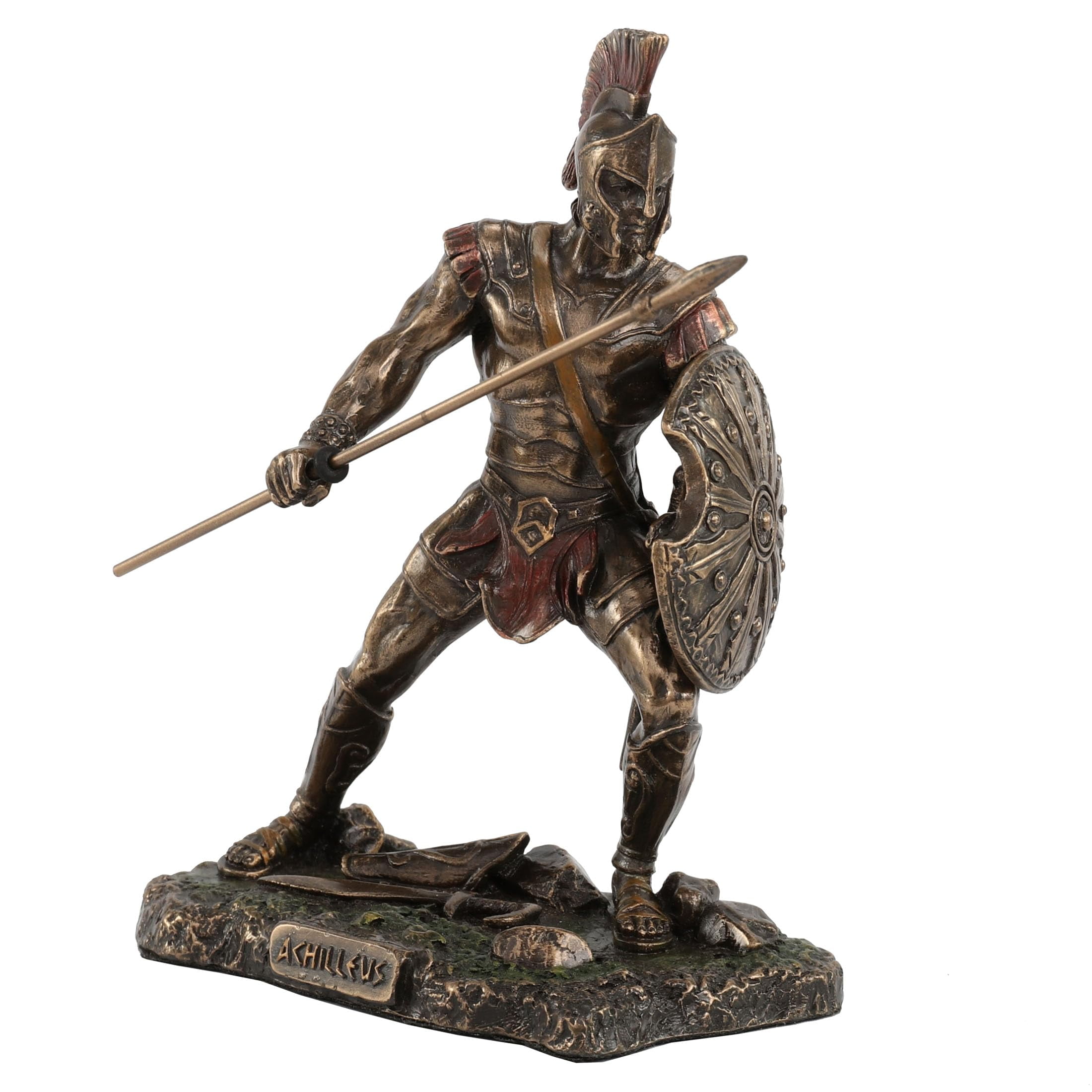Veronese Design Achilles Rage Trojan War Hero Achilleus Holding Spear ...