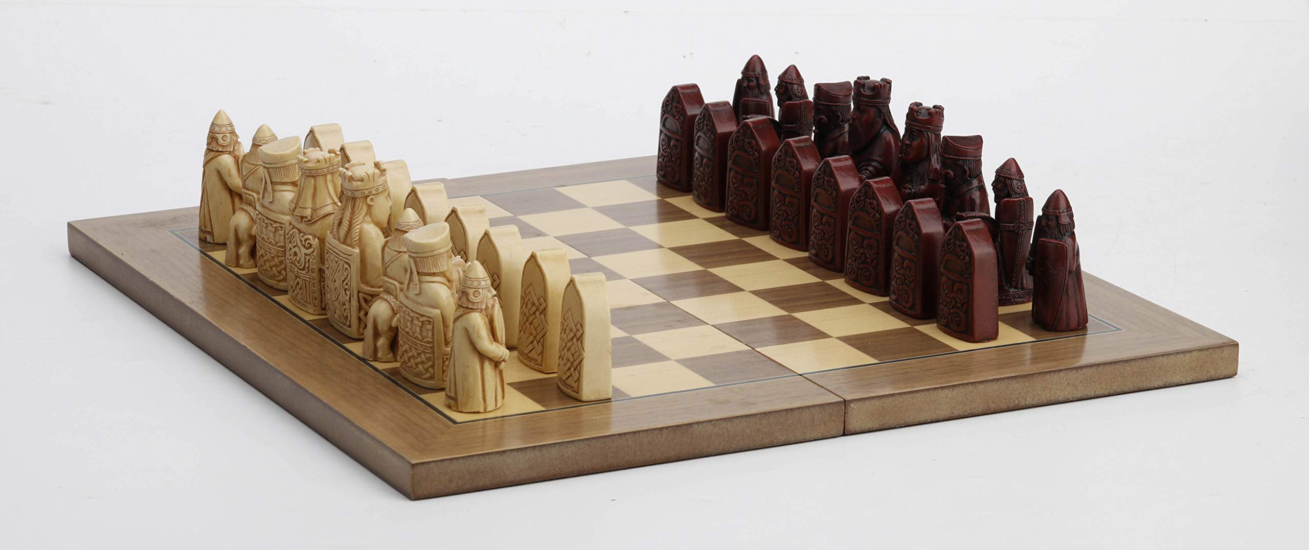 Veronese Design 2 1/2 Inch Isle of Lewis Style Chessmen with Board Hand ...