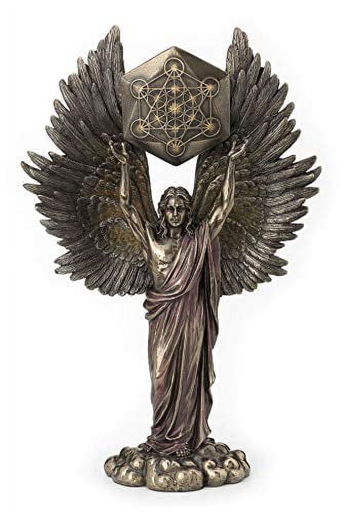 Veronese Design Archangel Metatron Holding Up Sacred Geometry Cube Statue - Walmart.com