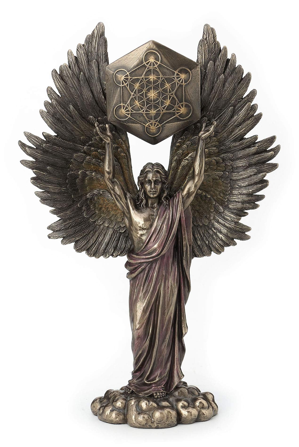 Veronese Design Archangel Metatron Holding Up Sacred Geometry Cube ...