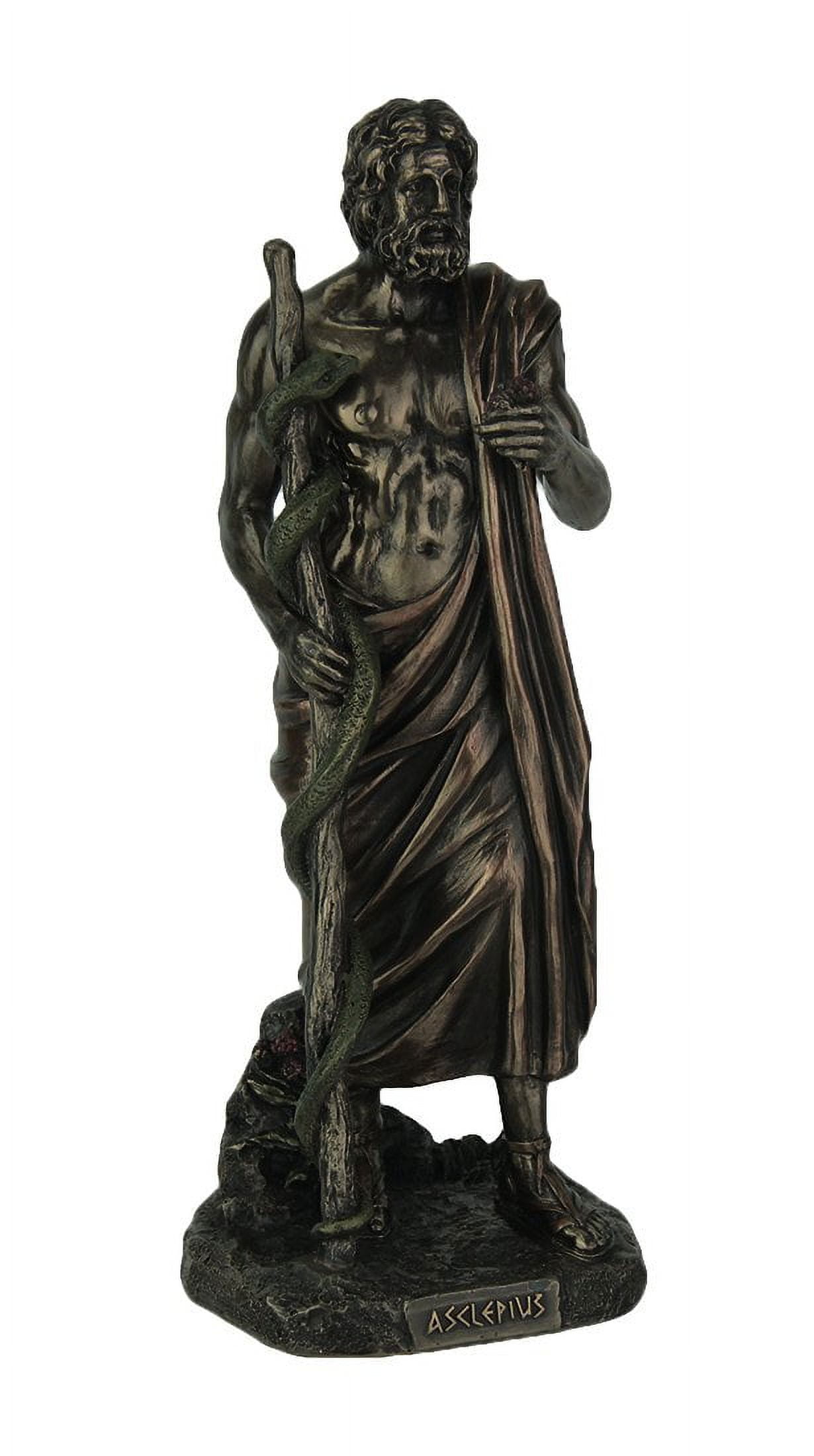Veronese Design Asclepius Greek God of Medicine Bronze Finish Statue - Walmart.com