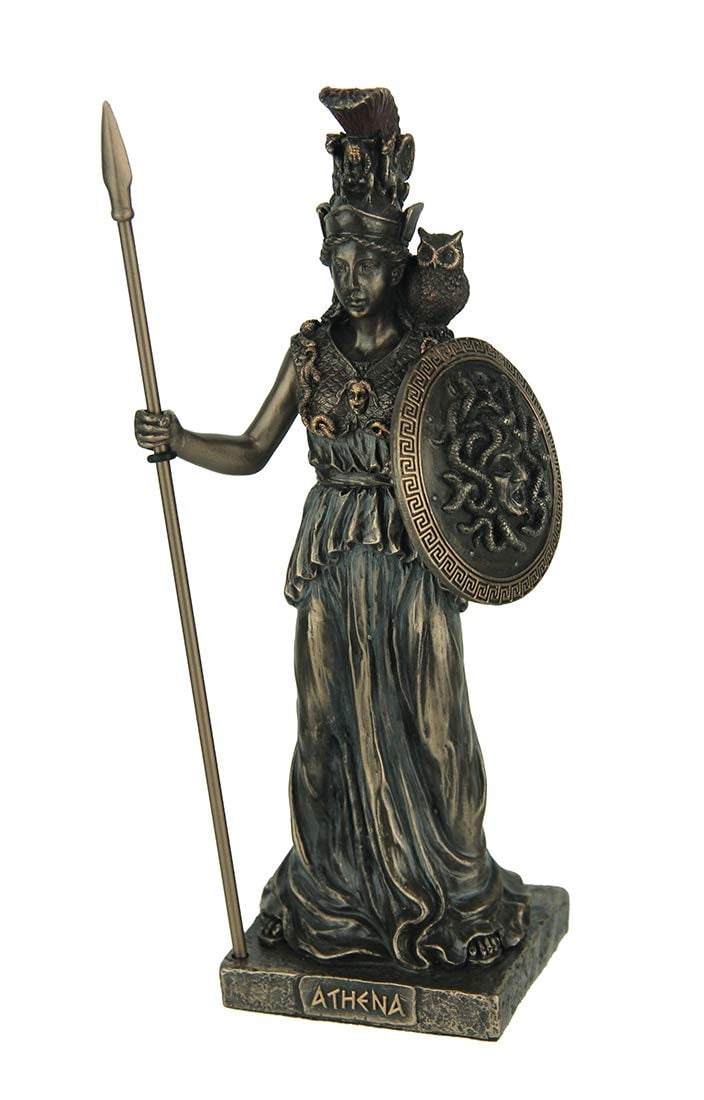 Veronese Design Athena Greek Goddess of Wisdom & War Bronze Finish ...