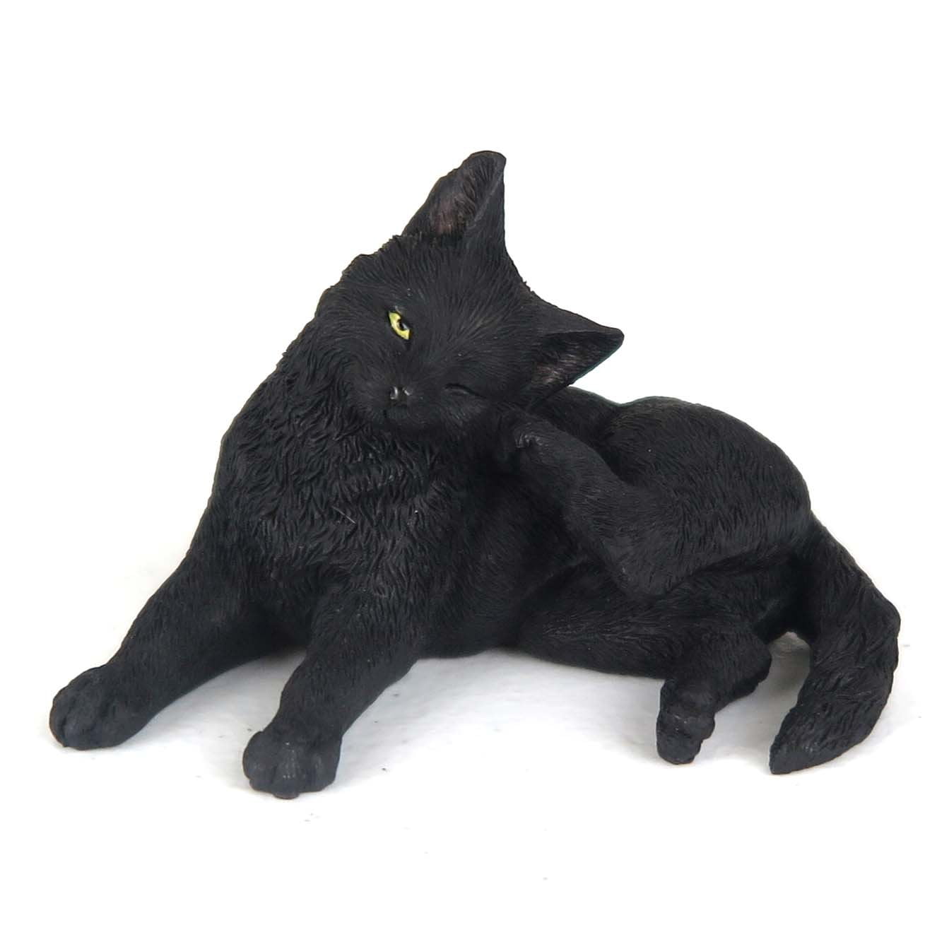 Veronese Design Black Cat Scratching Ear Mini Figurine - Walmart.com