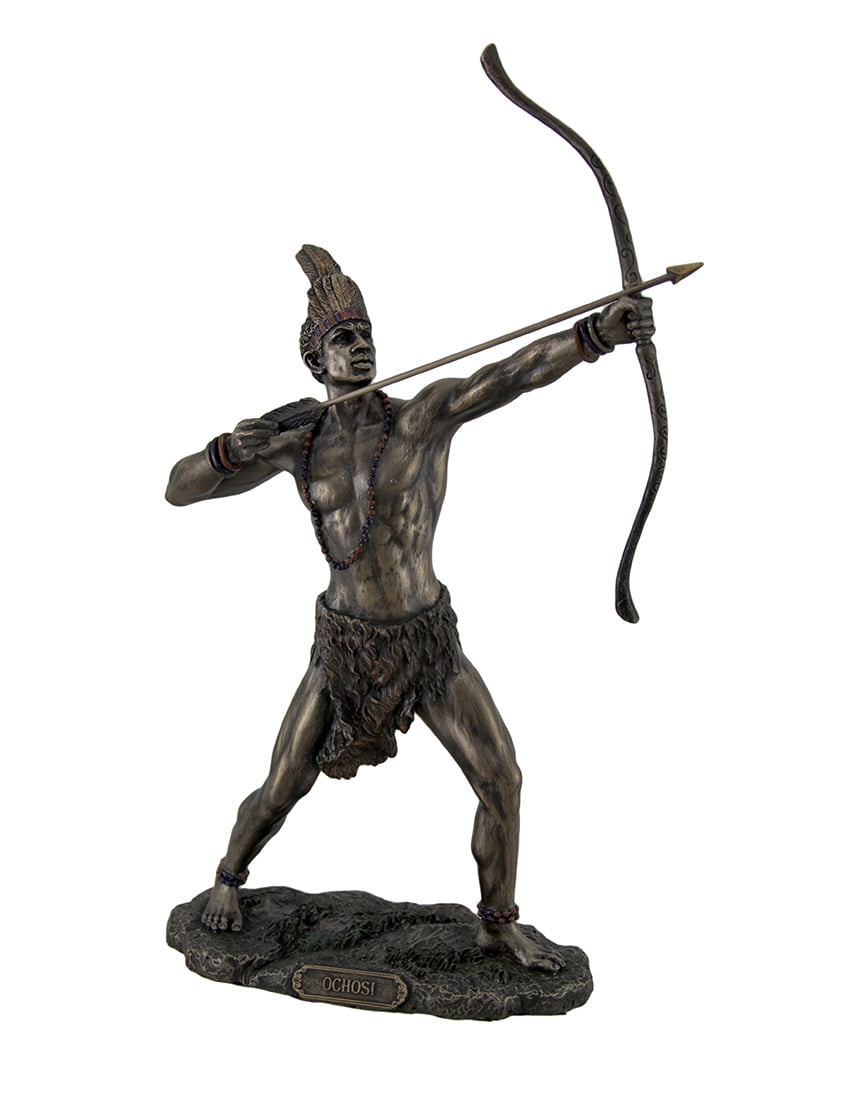 Veronese Design Bronzed Finish Ochosi Divine Hunter Orisha Statue ...