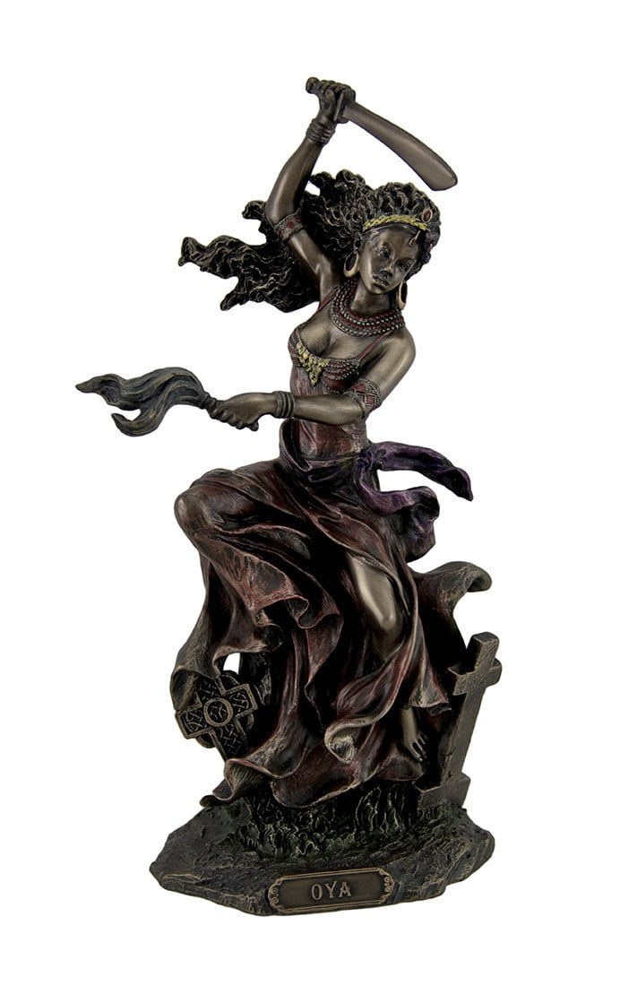 Veronese Design Bronzed OYA Goddess of Wind and Transformation Statue ...