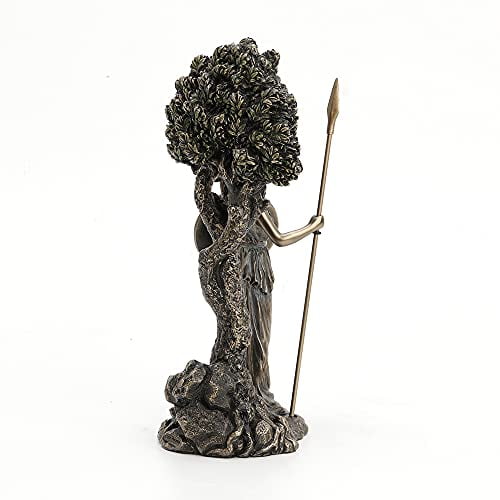 Veronese Design Greek Goddess Athena Under Olive Tree Bronze Finish ...