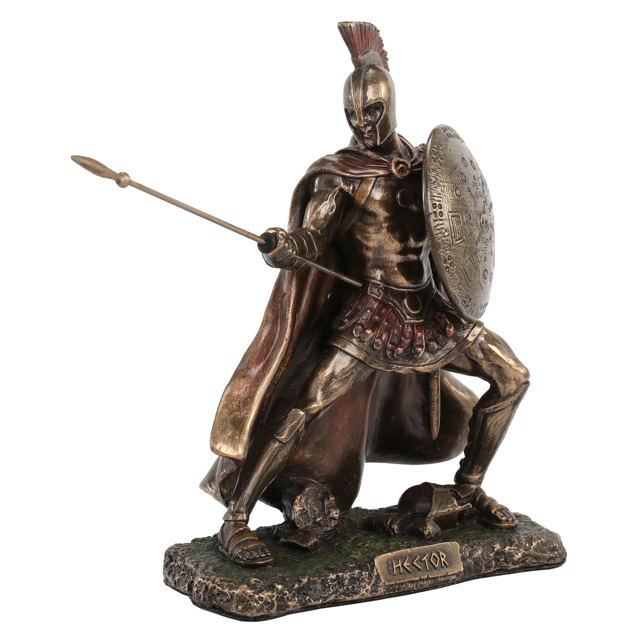 Veronese Design Hector Trojan Prince Warrior of Troy Holding Spear and ...