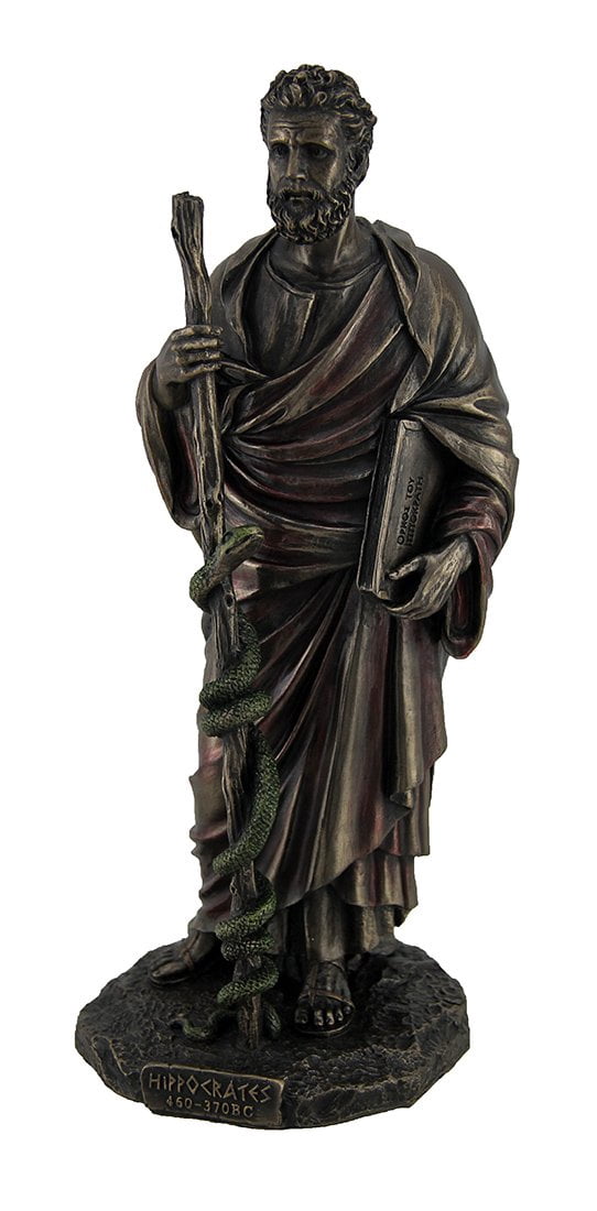 Veronese Design Hippocrates Greek Father of Medicine Holding Book ...