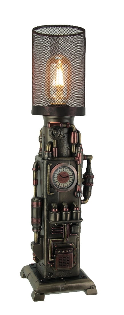 Veronese Design Steampunk Industrial Piping Tower Beacon Clock Mesh ...