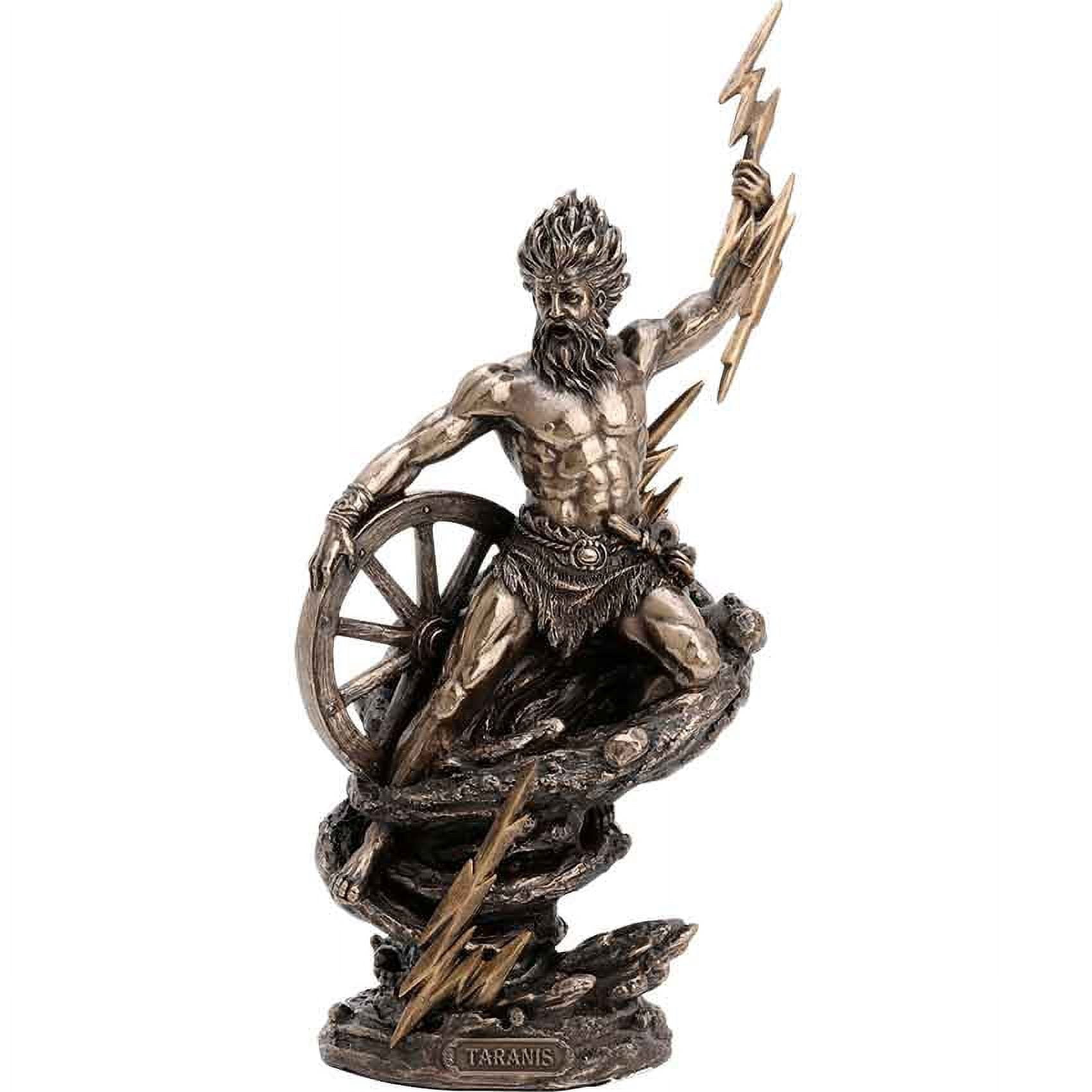 Taranis The Celtic God of Thunder Cold Cast Resin Antique Bronze Finish ...