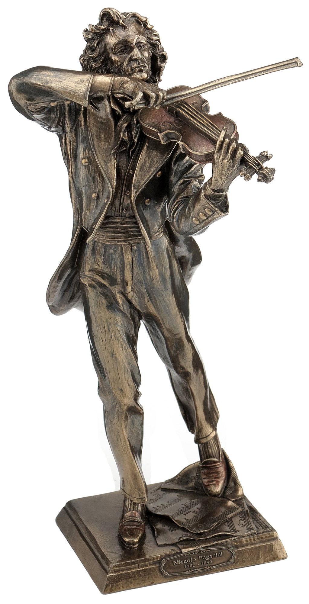 US 11.75 Inch Niccolo Paganini Cold Cast Bronze Sculpture Figurine ...