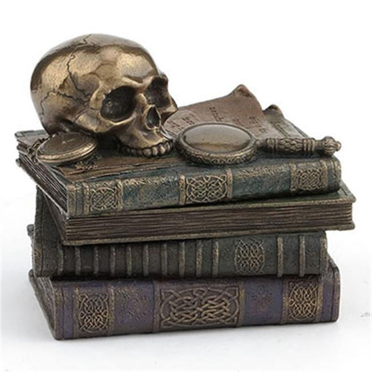 Veronese Design WU75661A4 Wizards Study Trinket Box with Skull ...