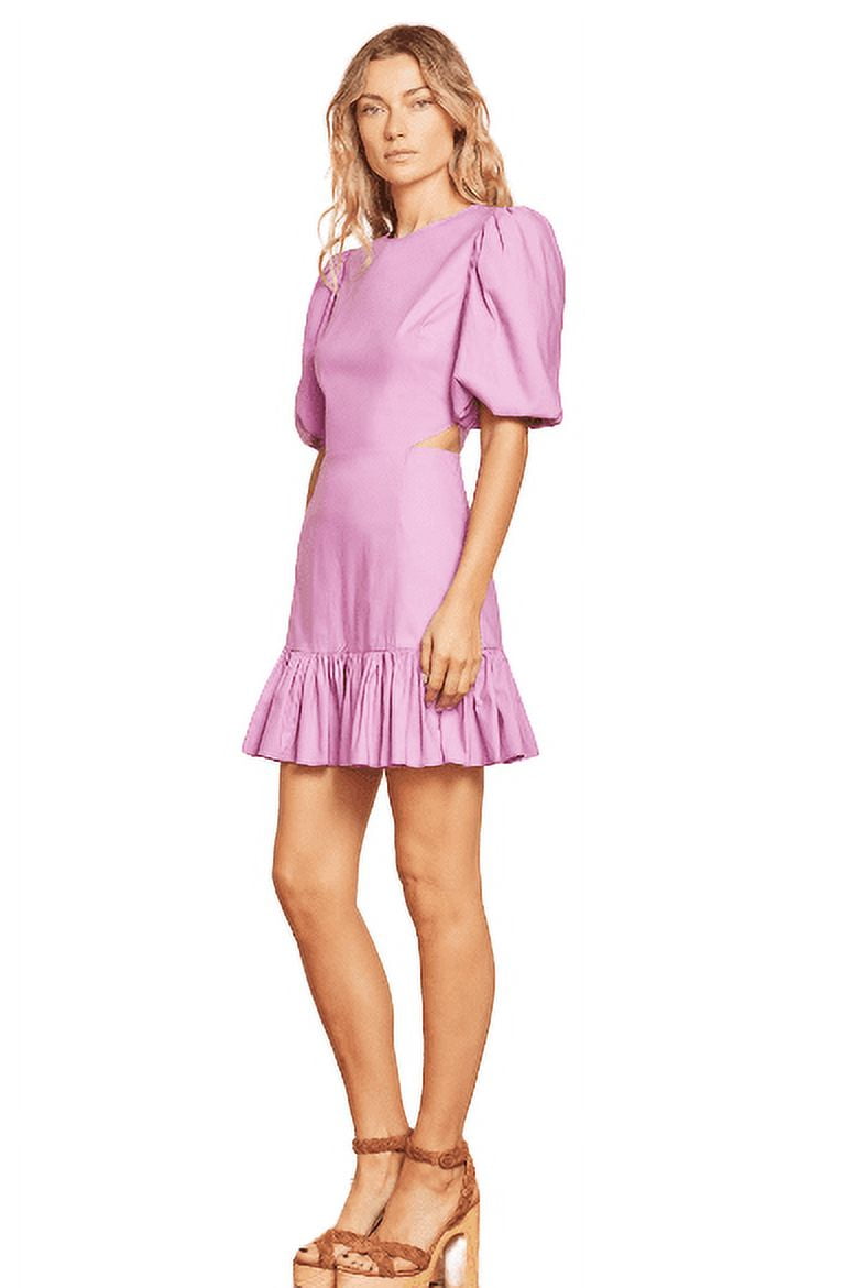 Veronica Beard Women's Orchid Iker Puffed-Sleeve Dress , 10 - Walmart.com