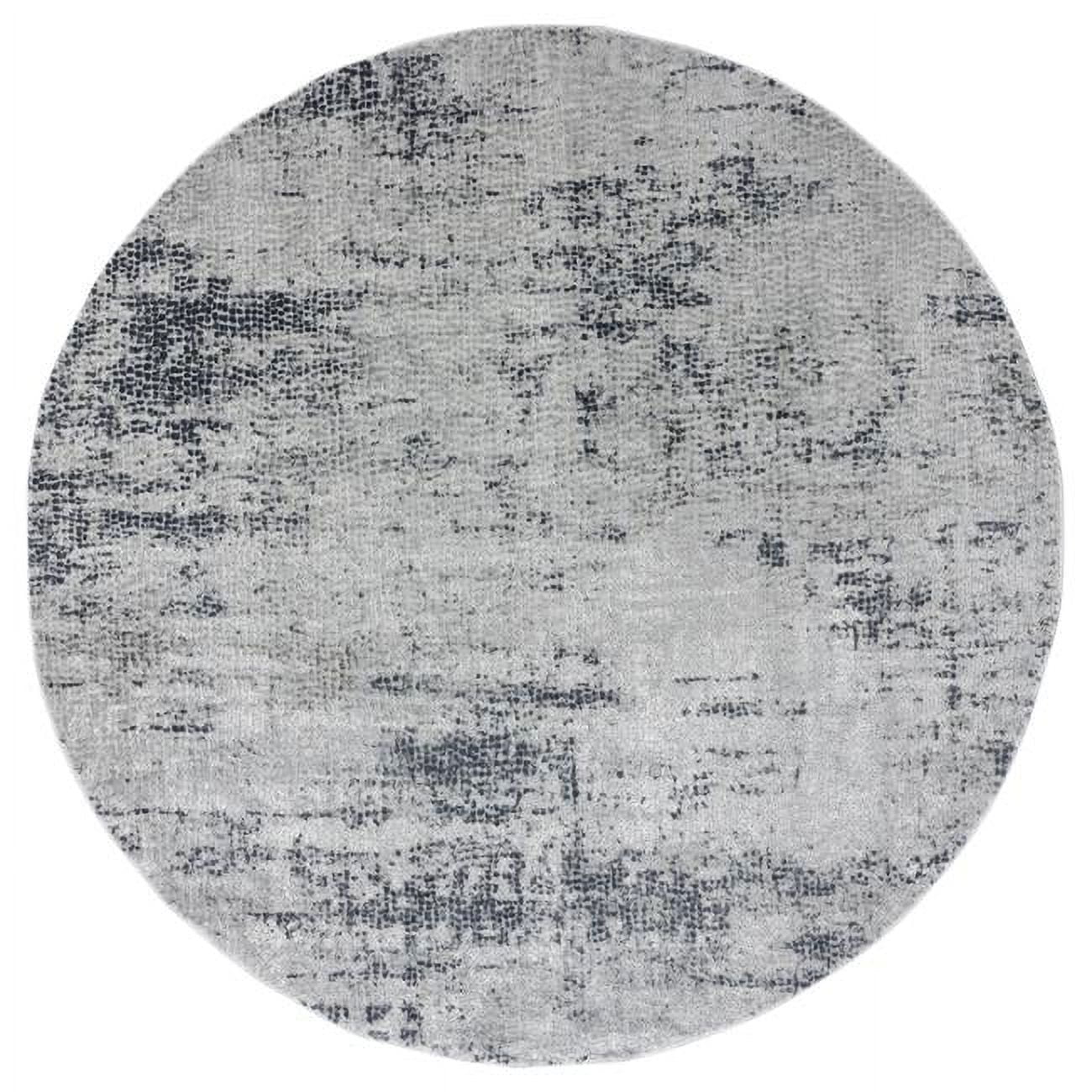 Veronica Benidict Grey Round Rug, 7 ft. 10 in. - Walmart.com