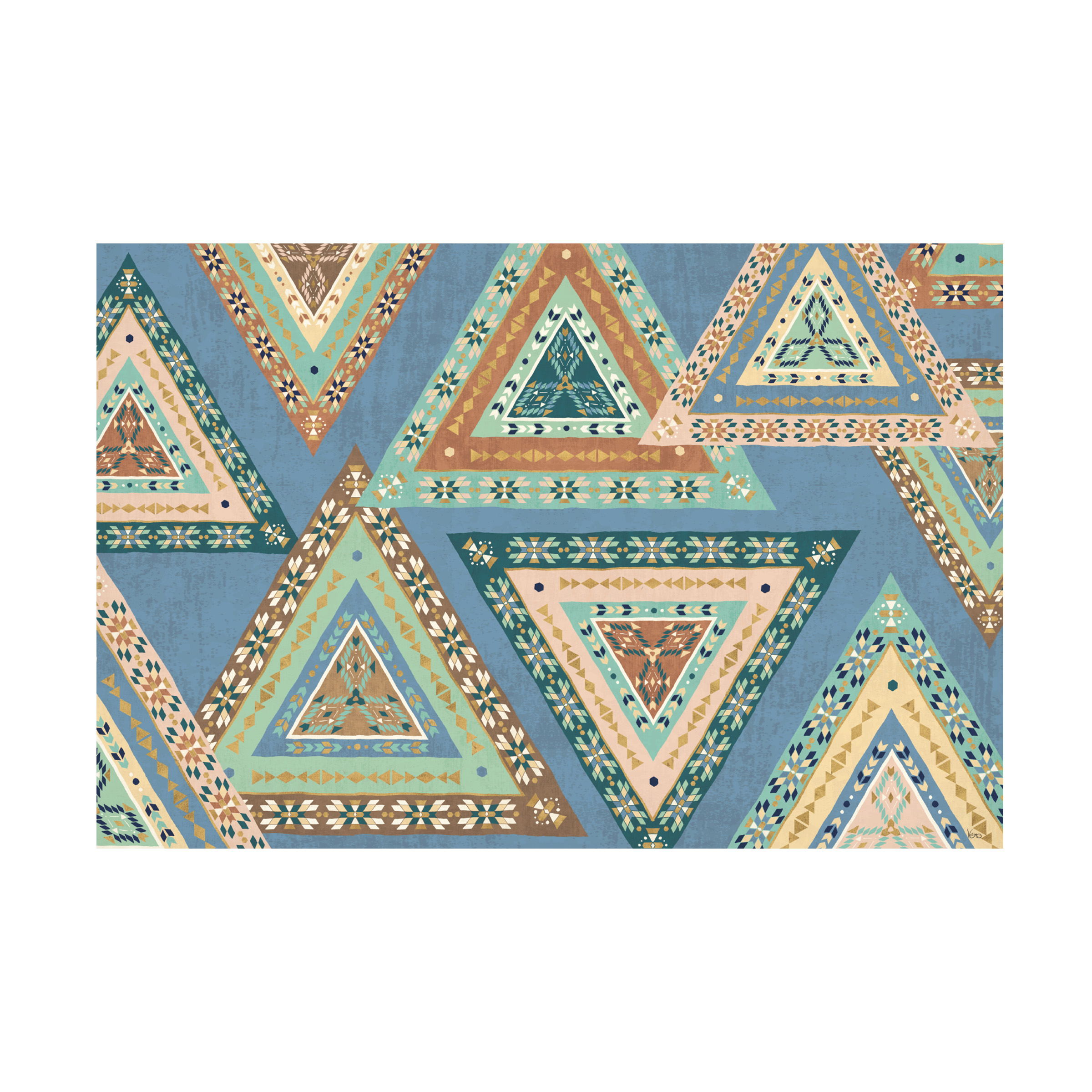 Veronique Charron 'Outdoor Geo X' Canvas Art - Walmart.com