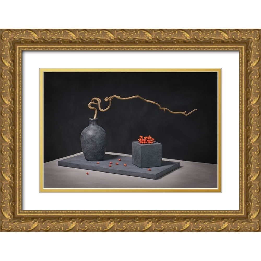 Verot, Christophe 18x13 Gold Ornate Wood Framed with Double Matting ...