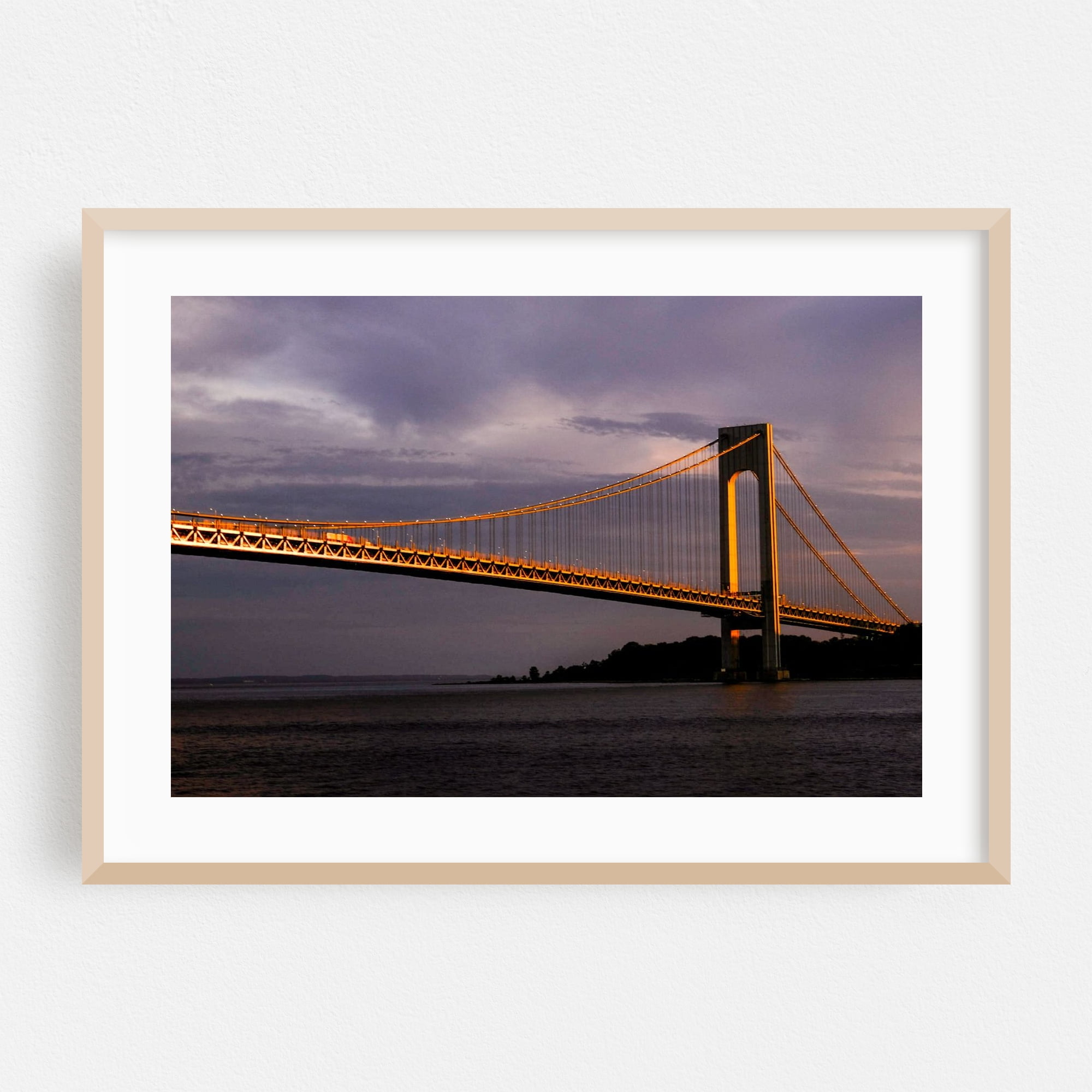 Verrazano Bridge at Golden Hour - Manhattan New York Photography Bridge ...