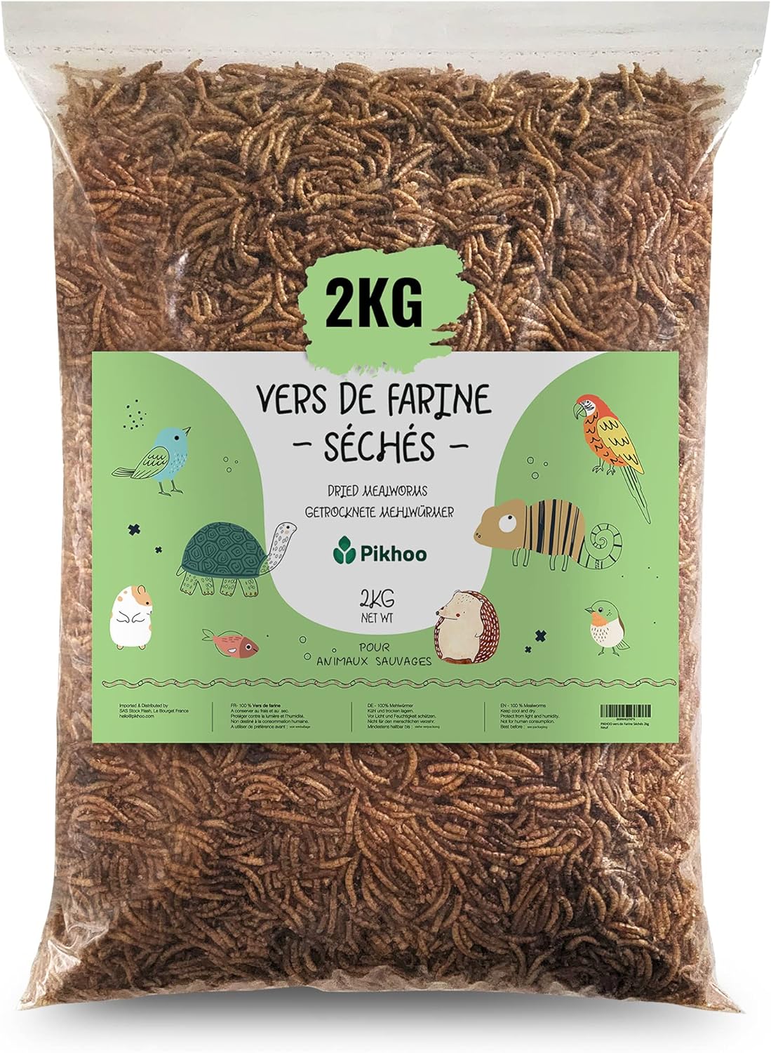 Vers De Farine Séchés | 2Kg | Insectes Comestibles Vers De Farine Pour ...