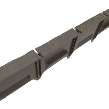 Suncast 6" x 12" Gray Stone Garden Border Edging (8 Pack) - Walmart.com