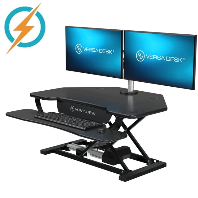 VersaDesk® 36" Corner Electric Height Adjustable Standing Desk ...
