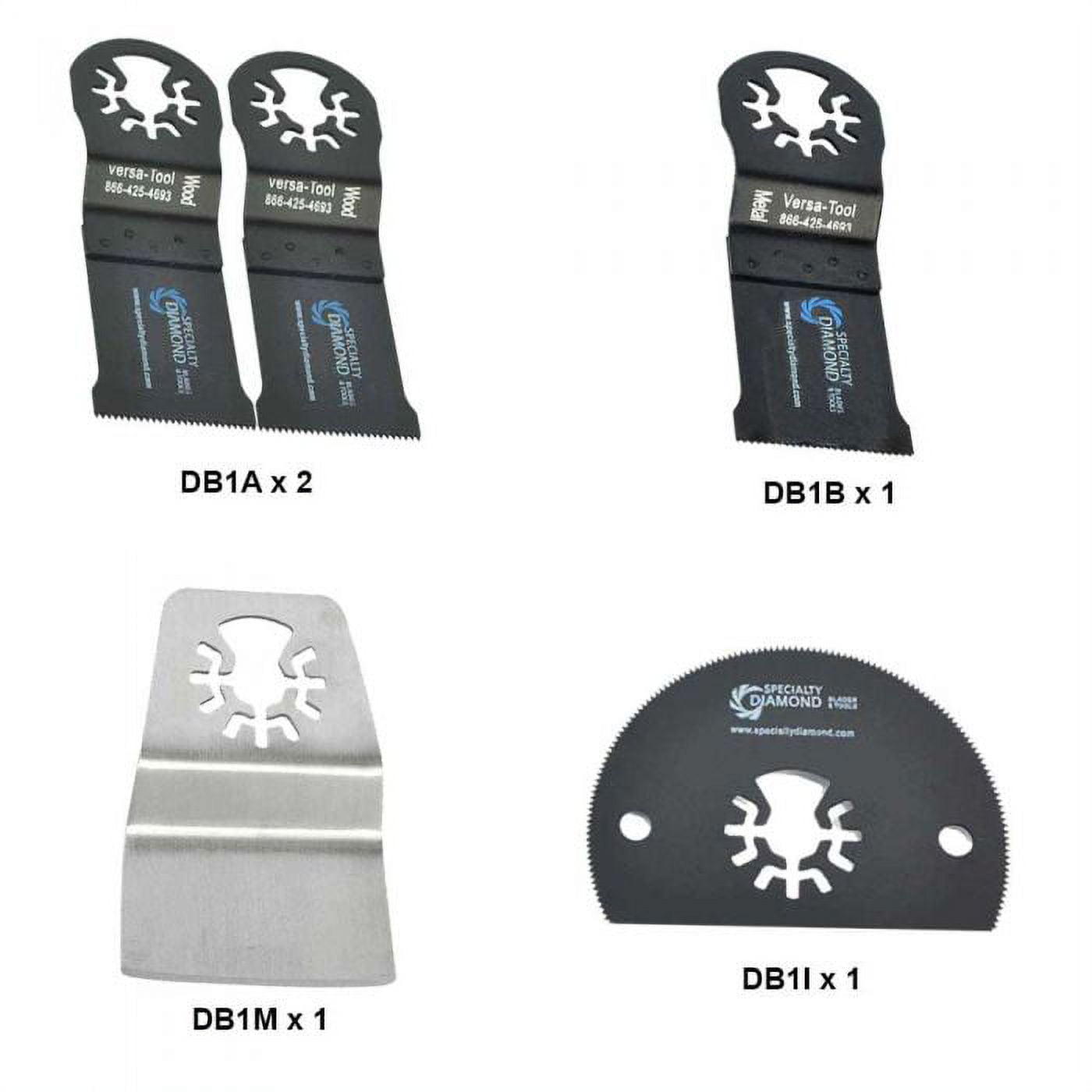 Versa Tool DBMTKIT8 5 Piece Universal Fitment Oscillating Blade ...