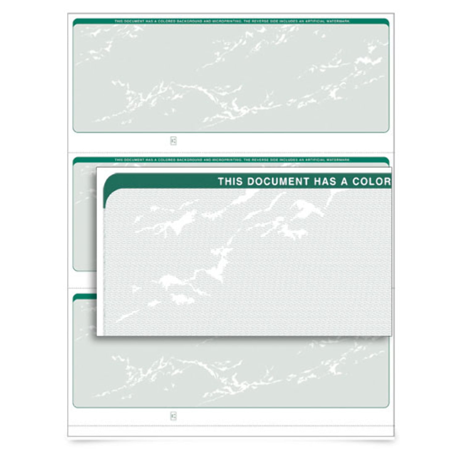 VersaCheck - Form 3000 - Prestige - Green - 250 Sheets - Walmart.com