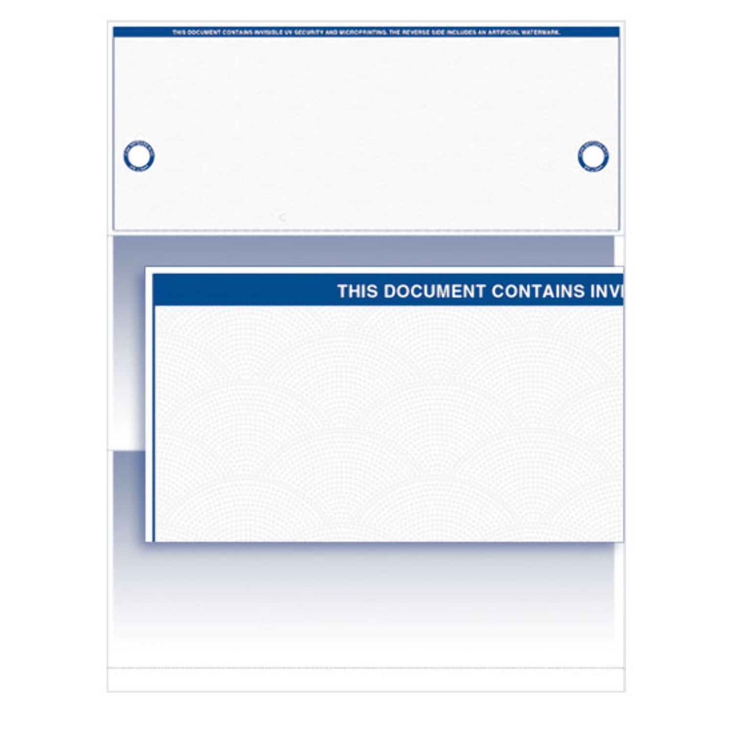 VersaCheck UV Secure Business Voucher Check Refills - Form 1000 - Blue ...