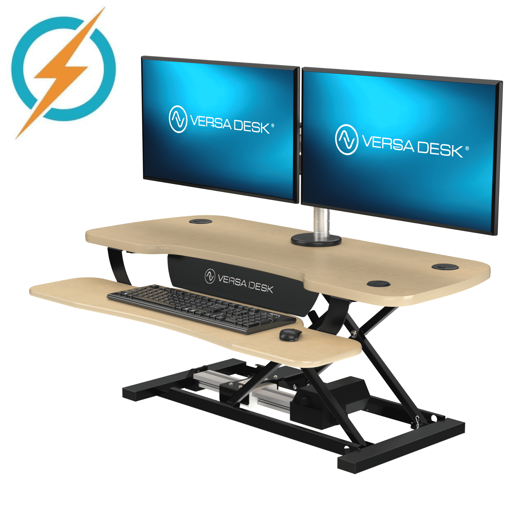 VersaDesk® 40"x24" PowerPro® Electric Height Adjustable Standing Desk ...